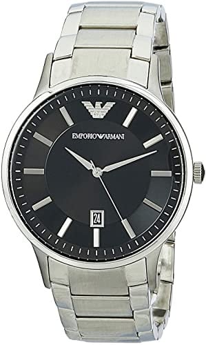 Emporio Armani 43mm 黑面白鋼男士石英腕錶 AR11181 價錢、規格及用家意見 - 香港格價網 Price.com.hk