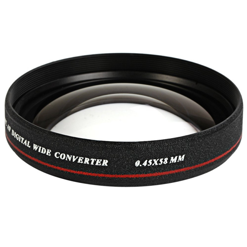 Zomei 0.45x 58mm Wide Angle Filter Camera Lens Optical Glass Wide ...
