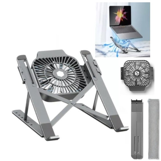 CyberTech Alumnium Portable iPad / Laptop Stand with Mute Fan 穏定平板電腦 ...