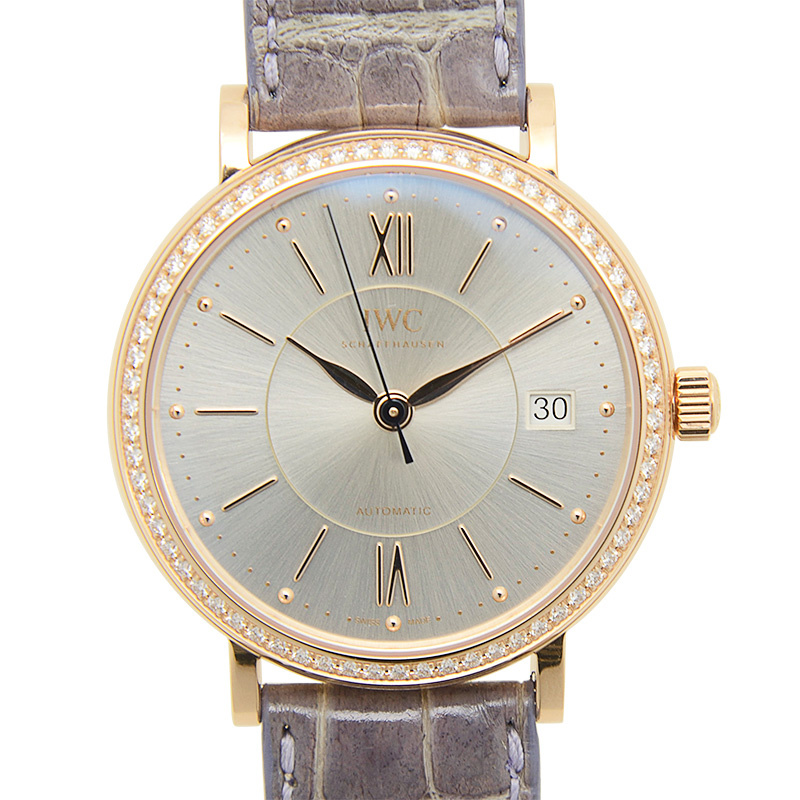 IWC 柏濤菲諾淡紫色鱷魚皮錶帶自動腕錶 IW458107 價錢、規格及用家意見 - 香港格價網 Price.com.hk