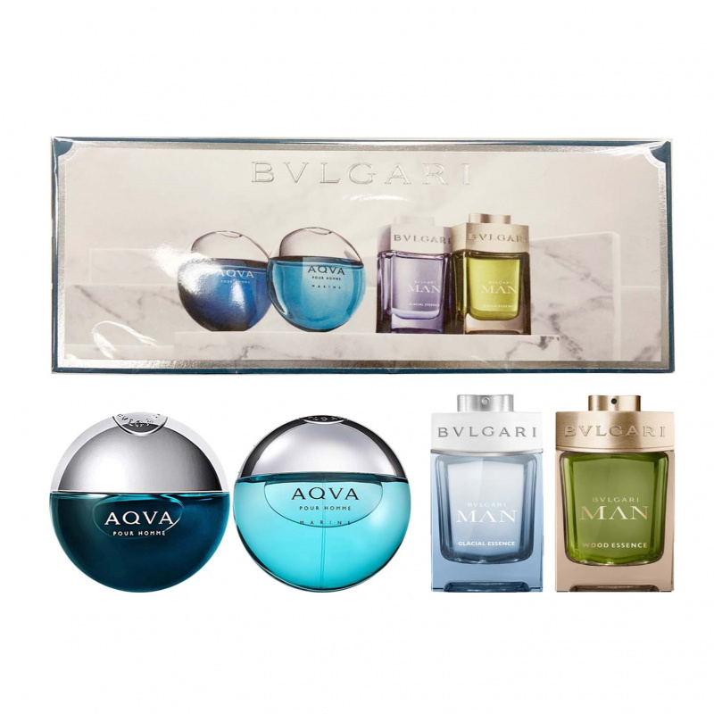 Bulgari Men's Gift Collection Mini Set 男士迷你香水禮盒套裝 5ml x 4 (2022 Launch ...