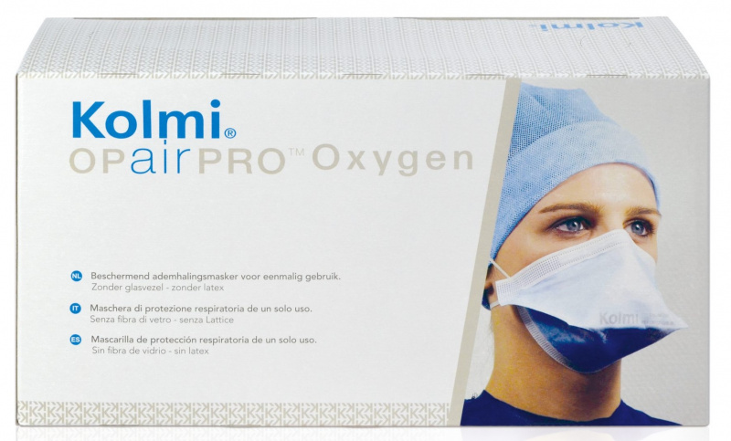 Kolmi OP Air Pro Oxygen FFP2 Respirator Type 2R Mask 即棄式呼吸器鴨咀口罩 (Size M ...