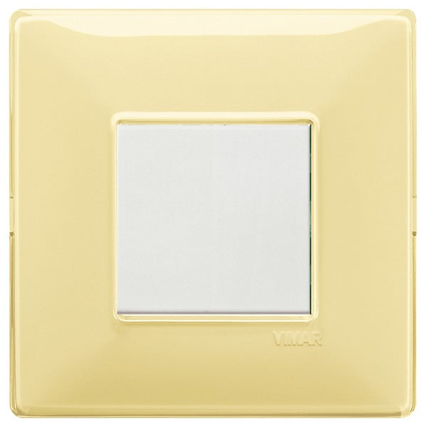 VIMAR 偉邁 PLANA 16AX 1位單控開關(白色) + 琉璃黃面框(14647.46) 價錢、規格及用家意見 - 香港格價網 Price.com.hk