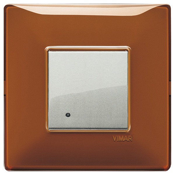 VIMAR 偉邁 PLANA 16AX 1位單控開關(銀灰) + 琉璃煙草紅面框(14647.49) 價錢、規格及用家意見 - 香港格價網 Price.com.hk