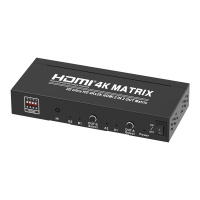 Deluxe HDMI Matrix Switch (2x2 2 In 2 Out 3D Ultra HD 4K x 2K) T-2022A ...