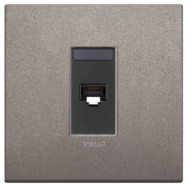 VIMAR偉邁 ARKE RJ45 寬頻插座(黑色) + 啞光鈦面框(19641.04) 價錢、規格及用家意見 - 香港格價網 Price.com.hk
