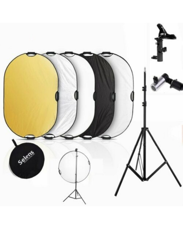 Selens 120cm x 180cm Oval Reflector With 2m Light Stand 橢圓反光板連燈架 價錢、規格及 ...