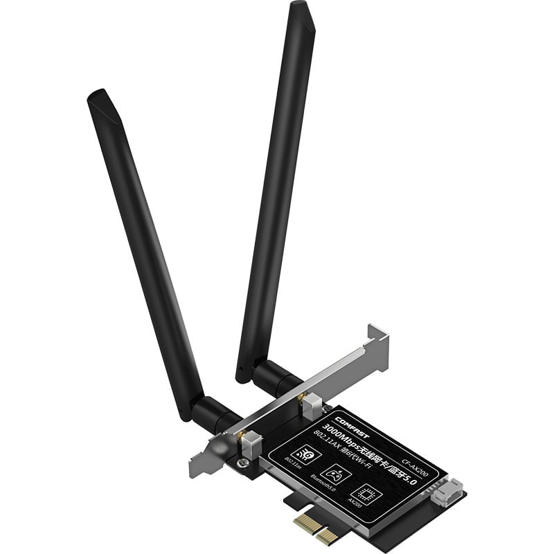 COMFAST Wifi 6 雙頻 + 藍牙 PCI-E 網絡卡 CF-AX200 價錢、規格及用家意見 - 香港格價網 Price.com.hk