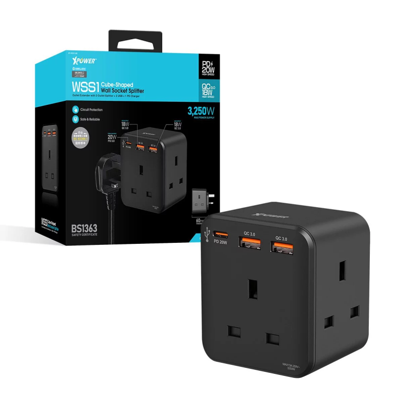 XPower 多功能3位萬能插蘇 WSS1 價錢、規格及用家意見 - 香港格價網 Price.com.hk
