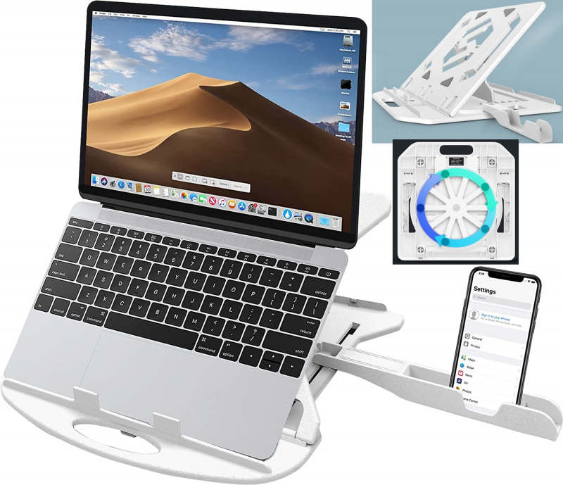 CyberTech Stable Portable iPad / Laptop / Mobile Phone Stand with 360 ...