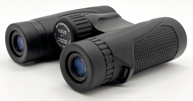 Fujiyama Optics 10x25 HD BAK-4 Prism Waterproof Compact Binoculars ...