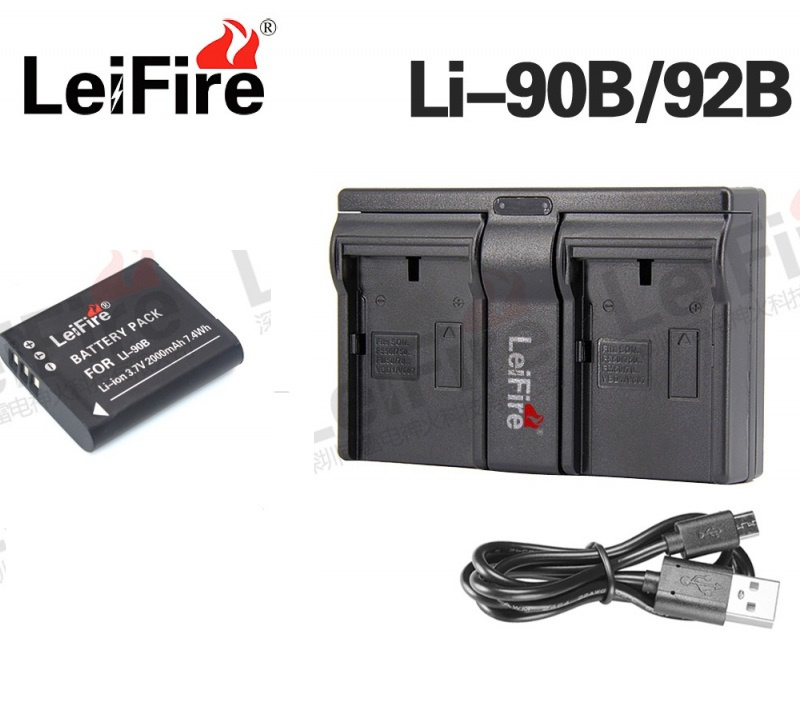 LEIFIRE Olympus LI-90B / LI-92B / Ricoh DB-110 Lithium Battery Pack ...