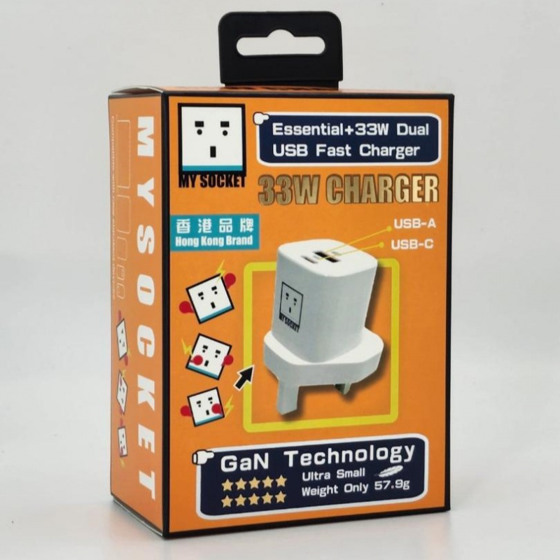 My Socket Essential+ 33W 雙 USB 迷你快速充電器 價錢、規格及用家意見 - 香港格價網 Price.com.hk