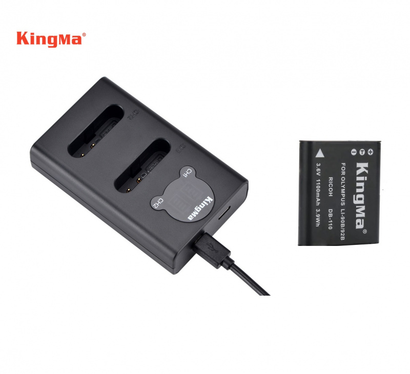 KINGMA Ricoh DB-110 / Olympus LI-90B / LI-92B Lithium Battery Pack With ...