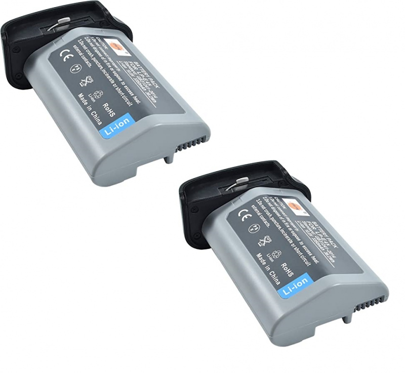 DSTE 2 PCS CANON LP-E19 / LP-E4N Fully Decoded Info-Lithium-Ion Battery ...