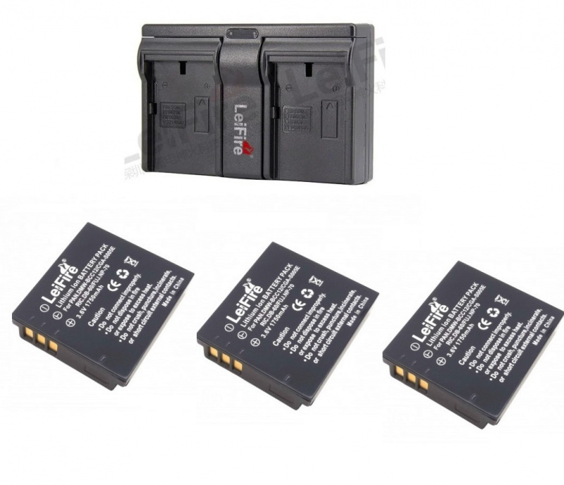 LEIFIRE 3 Pcs Panasonic S005E / Ricoh DB-65 / Leica BP-DC4-E / Sigma BP ...