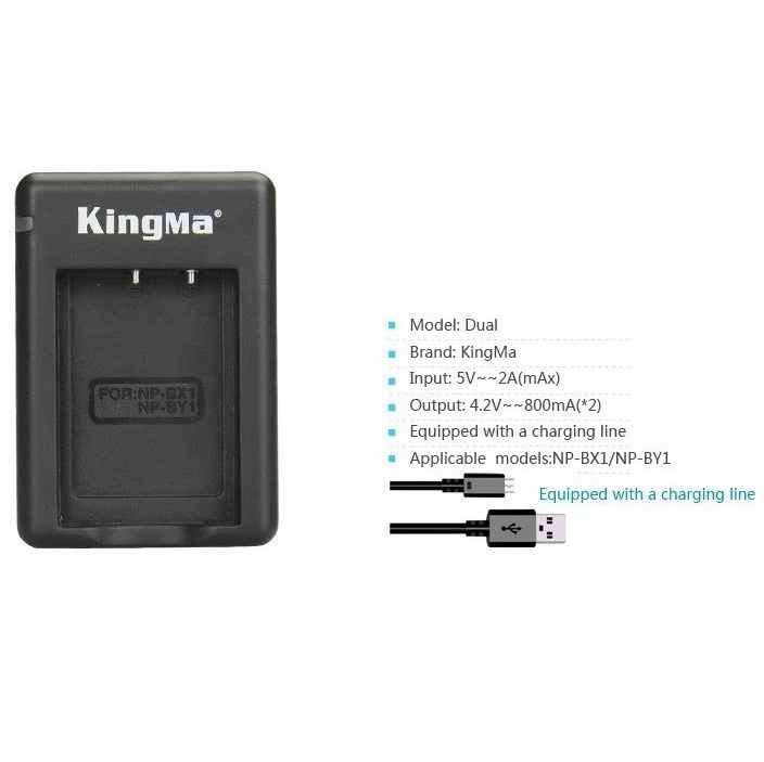 KINGMA NP-BX1 Lithium-Ion Battery USB Dual Charger 雙充充電機 價錢、規格及用家意見 - 香港格價網 Price.com.hk