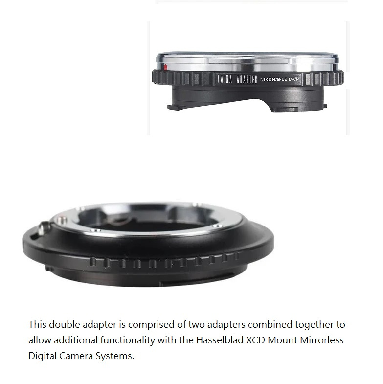 FOCUS Nikon S, Contax RF & Kiev RF External Bayonet Lens To Hasselblad XCD Mount Adaptor - Ver 2 ...
