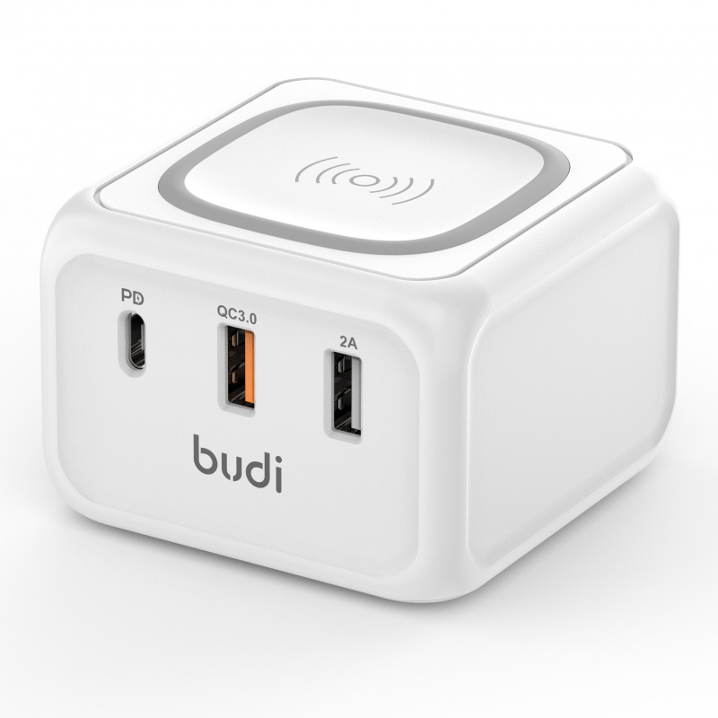 Budi Multi 3 Ports Charge Station + Wireless Charger 桌上型充電器 M8J317 價錢 ...