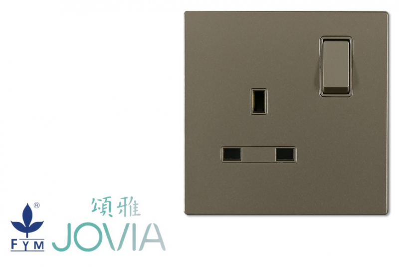 FYM 豐葉牌 Jovia 13A 1 Gang Single Pole Switched Socket Outlet 頌雅系列13A單位有掣 ...