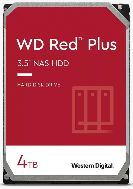 Western Digital Red Plus NAS 3.5-inch 5400rpm SATA3 Internal Hard Drive ...