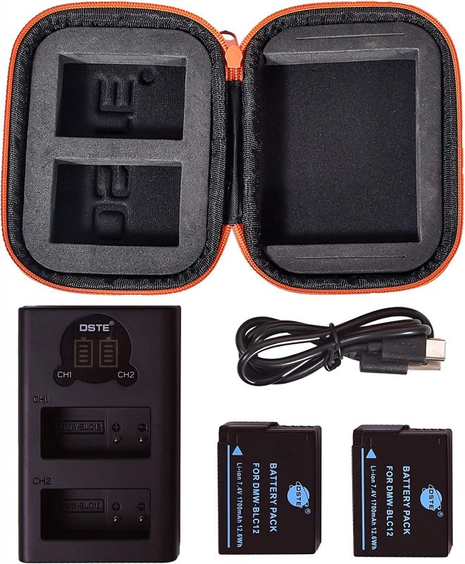 DSTE 2 PCS Panasonic DMW-BLC12 / Leica BP-DC12 / Sigma BP-51 Batteries ...