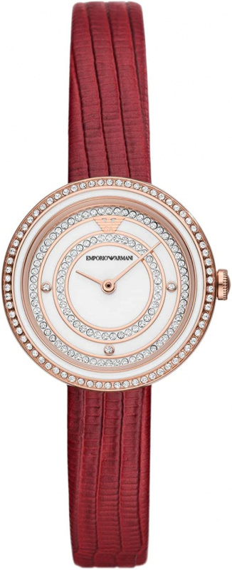 Emporio Armani 紅色皮革手錶 AR11532 價錢、規格及用家意見 - 香港格價網 Price.com.hk