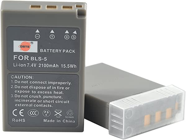 DSTE 2 Pcs BLS-1 / BLS-5 / BLS-50 Lithium-Ion Batteries Pack 代用鋰電池 (7 ...