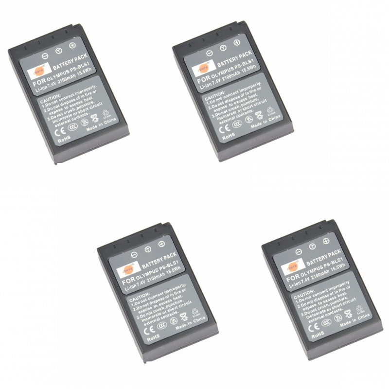 DSTE 4 Pcs BLS-1 / BLS-5 / BLS-50 Lithium-Ion Battery Pack 代用鋰電池 (7.4V ...