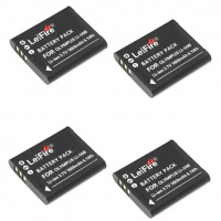 LEIFIRE 4 Pcs Olympus Li-50B / Pentax D-Li92 / Ricoh DB-100 / Casio NP-150 / Kodak LB-050 / LB ...