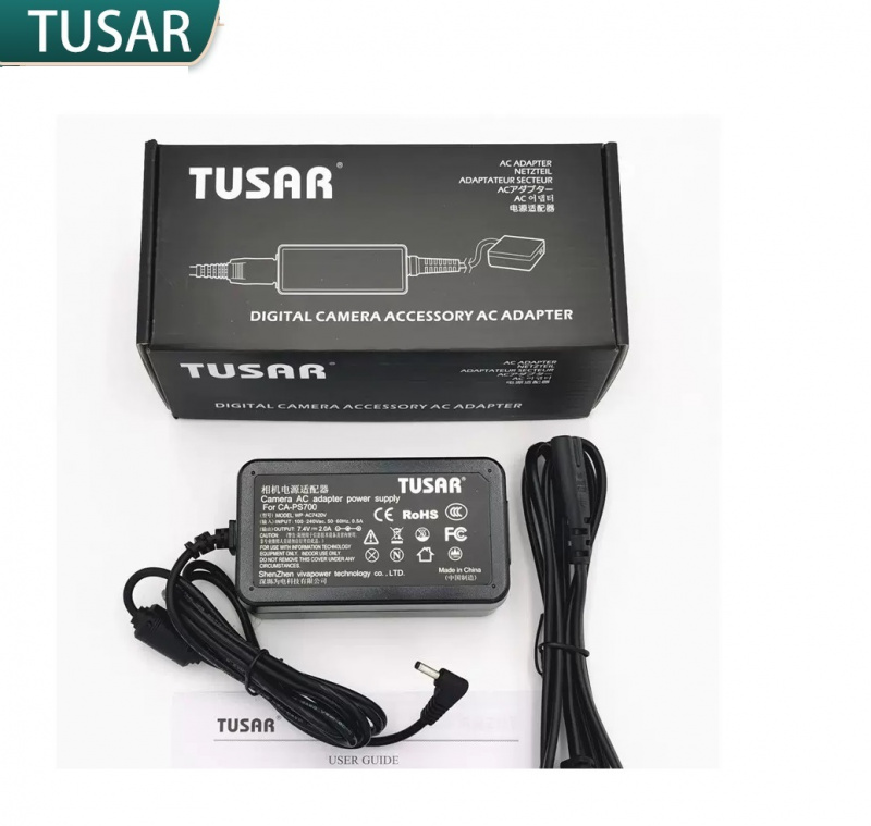 TUSAR Pro CA-PS700 AC Adapter or CANON NB-2L / NB-2LH DR-700 DC Coupler ...