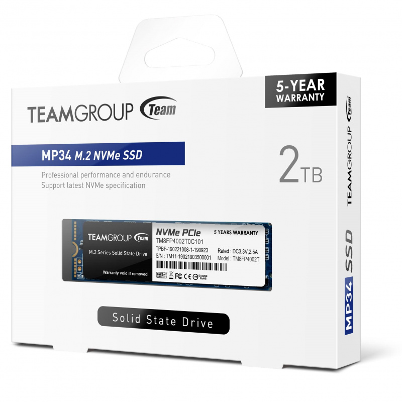 Team Group MP34 M.2 PCIe SSD 2TB (TM8FP4002T0C101) 價錢、規格及用家意見 - 香港格價網 ...