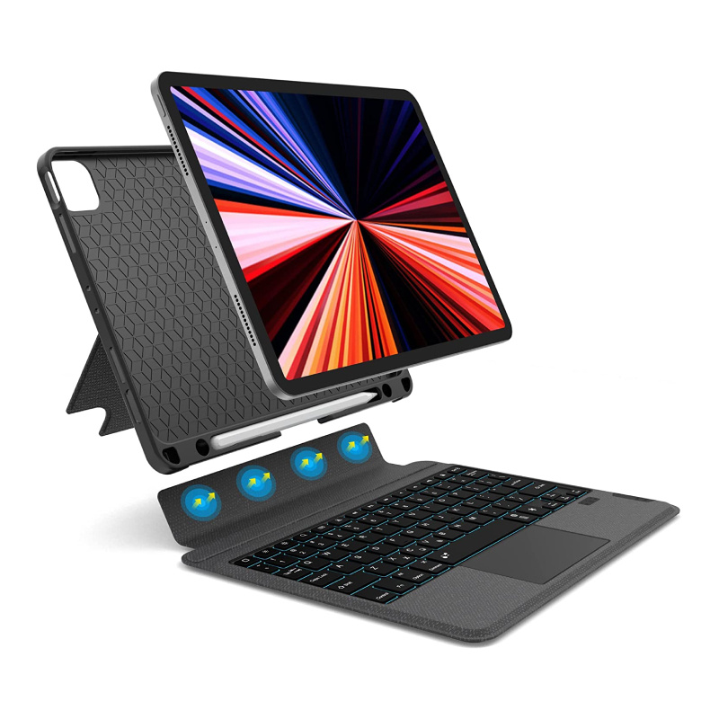 SmarterWare Mag Touch iPad Keyboard Case Combo 鍵盤保護殼配備觸控板 (磁吸式) iPad ...