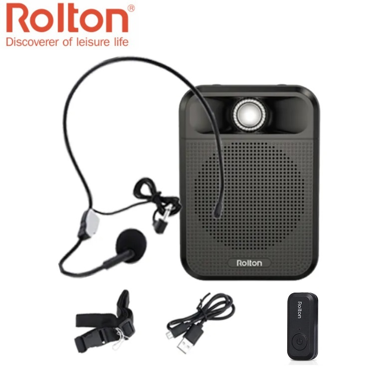 Rolton 5W 掛腰/掛肩式無線雙音圈雙喇叭 藍牙5.0 擴音機頭戴咪 K700 價錢、規格及用家意見 - 香港格價網 Price.com.hk
