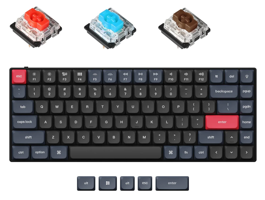 Keychron S1 QMK Custom Mechanical RGB Keyboard Low Profile 可定制機械鍵 價錢、規格 ...