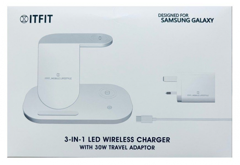 ITFIT by Samsung C&T 3-in-1 無線充電板 (連30W 旅行充電器) ITFITEX27 價錢、規格及用家意見 ...