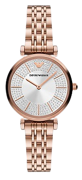 Emporio Armani 銀色錶面玫瑰金錶帶女士手錶 AR11446 價錢、規格及用家意見 - 香港格價網 Price.com.hk