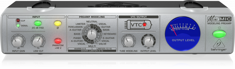 Behringer Minimic Ultra-Compact Microphone Modeling Preamp 麥克風放大器 ...