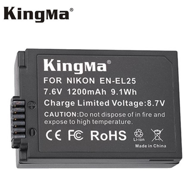 KINGMA EN-EL25 Lithium-Ion Battery Pack 代用鋰電池 (7.6V，1200mAh) 價錢、規格及用家意見 - 香港格價網 Price.com.hk