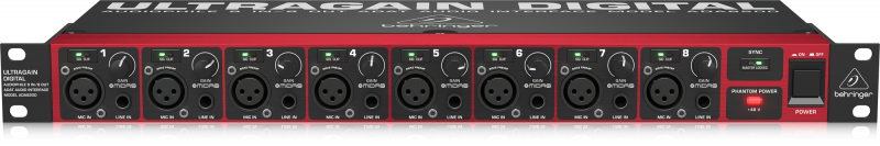 Behringer Ultragain Digital Audiophile 8 In/8 Out ADAT Audio Interface ...