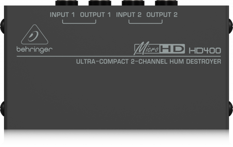 Behringer MicroHD Ultra-Compact 2-Channel Hum Destroyer 專業音效處理降噪器 HD400 ...