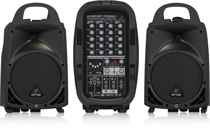 Behringer Europort Ultra-Compact 500W 6-Channel Portable PA System ...