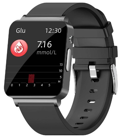Gerhantech Blood Glucose SmartWatch with ECG Blood Pressure Body ...