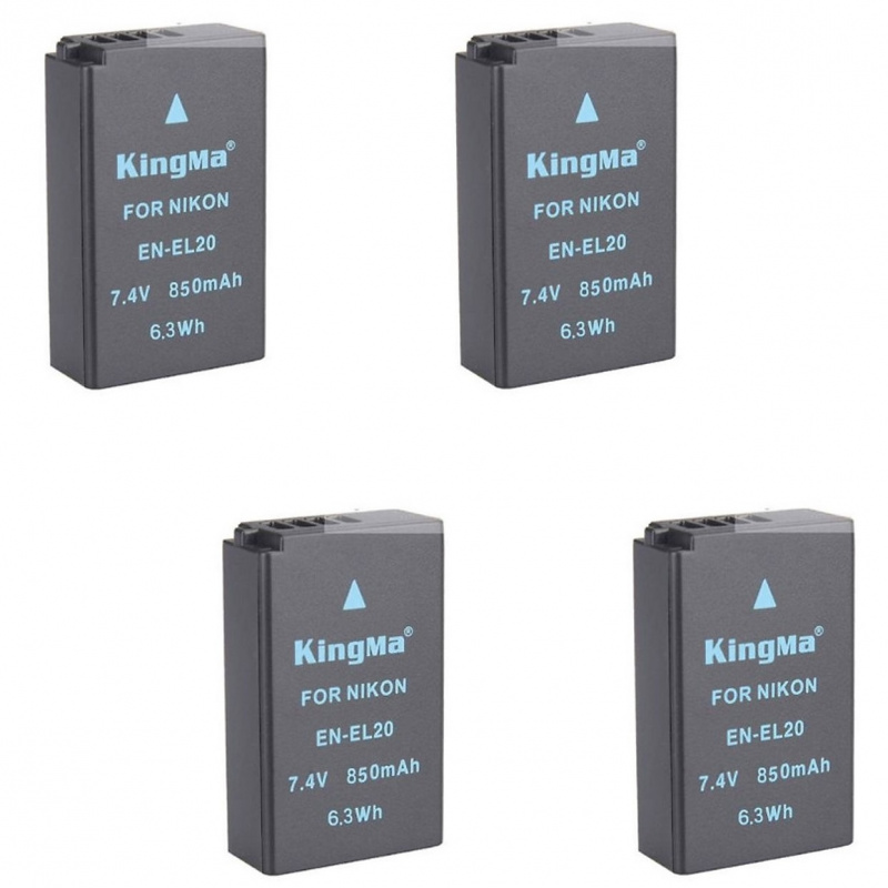KINGMA 4 Pcs Nikon EN-EL20 / EN-EL20A Lithium-Ion Battery Pack 代用鋰電池 (7.4V, 850mAh) 價錢、規格及用家意見 ...