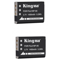 KINGMA 2 Pcs Lithium-Ion Battery Pack For Fujifilm NP-95 / Ricoh DB-90 代用鋰電池 (3.7V，1400mAh) 價錢 ...