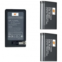 DSTE 2 Pcs NP-BX1 Fully Decoded Lithium-Ion Batteries With AC Travel Charger 兩電池連充電機 (3.6V ...