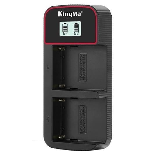KINGMA BM058 - F970 LCD Display Dual Charger For NP-F970 L-Series Info ...