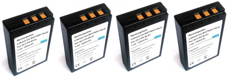 LEIFIRE 4 PCS BLS-1 / BLS-5 / BLS-50 / BLS1 / BLS5 / BLS50 Lithium-Ion ...