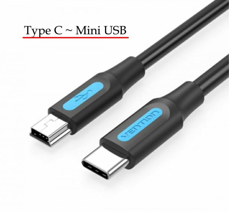 Vention Type C to Mini USB Cable, Type C 轉 Mini USB AC2MB100 價錢、規格及用家意見 ...