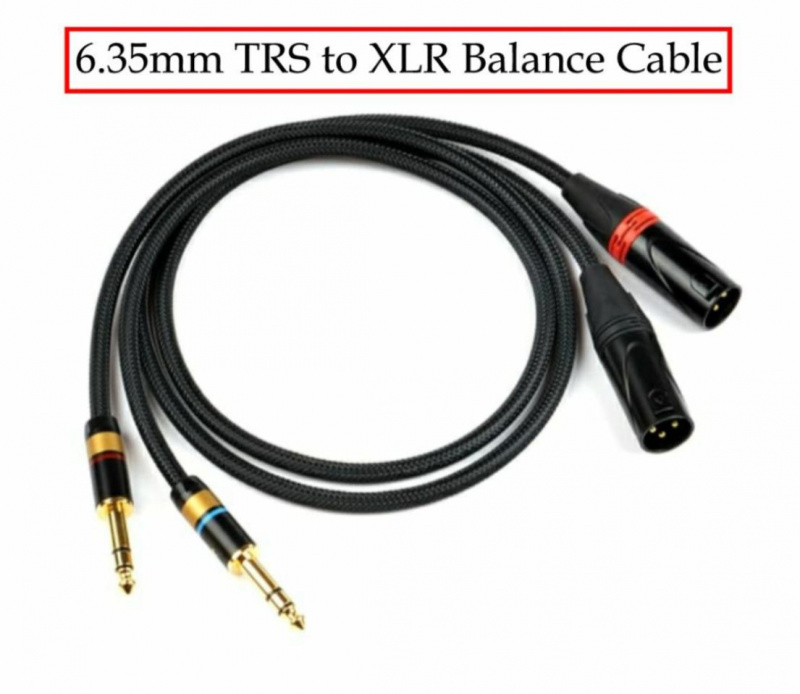 Aspirations 6.35mm to XLR Balance Cable, 6.35mm轉XLR, 6.35mm TRS to XLR ...